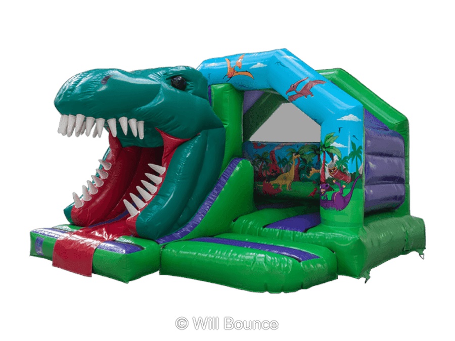 Dinosaur Bouncy Castle & Slide Combi (15x12) - Bouncy Castle Hire in ...