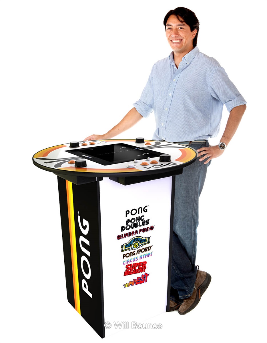 Pong 4-Player Multi Game Cocktail Arcade Machine - Bouncy Castle Hire ...